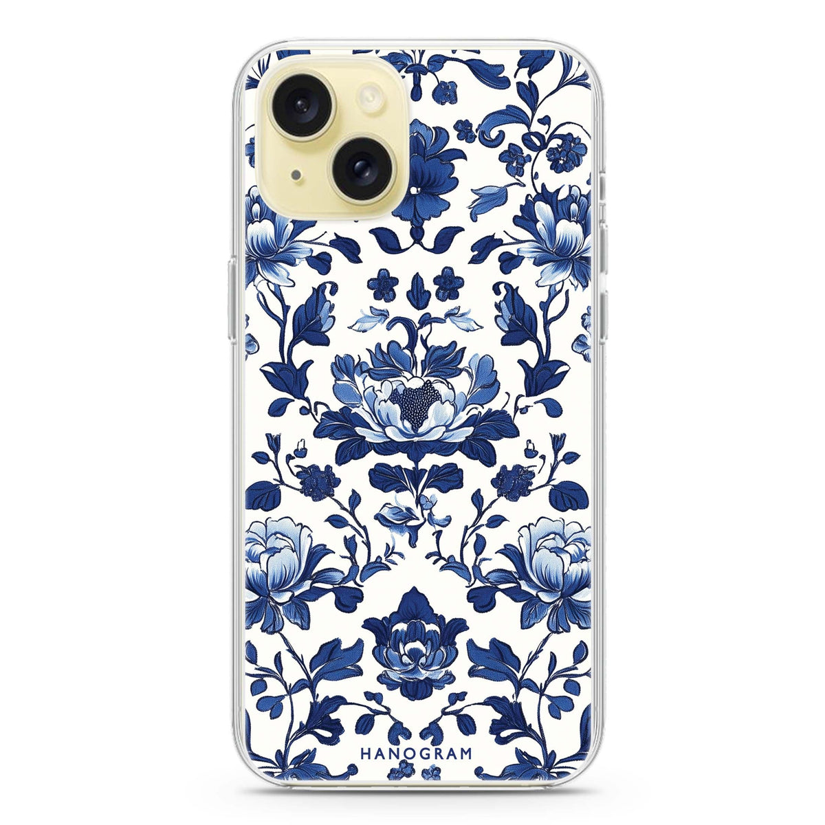 Porcelain Elegance Magsafe 兼容水晶透明保護殼 – HANOGRAM