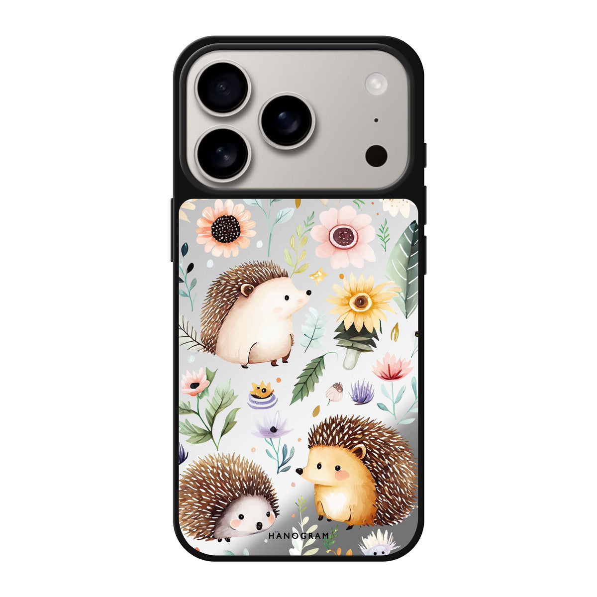 Hedgehog & Floral 鏡面手機殼 – HANOGRAM